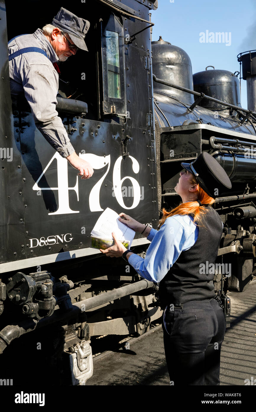 Durango, Colorado, USA. Durango and Silverton Narrow Gauge Train ...