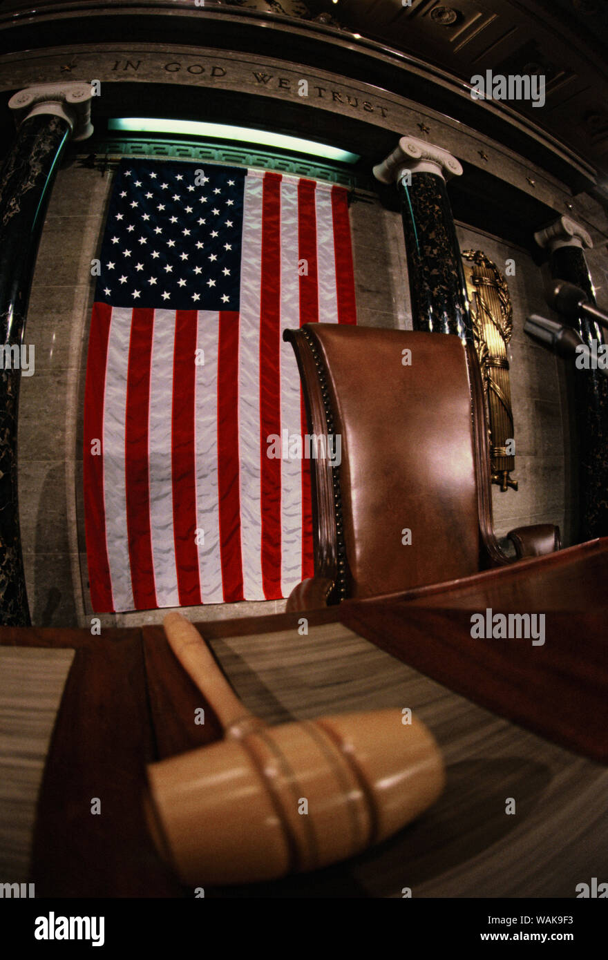 December 01, 1988. Washington, D.C. The gavel and seat of the speaker ...