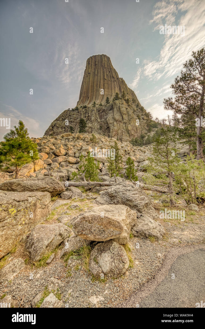 USA, Wyoming, Devil's Tower National Park. Devil's Tower landscape ...