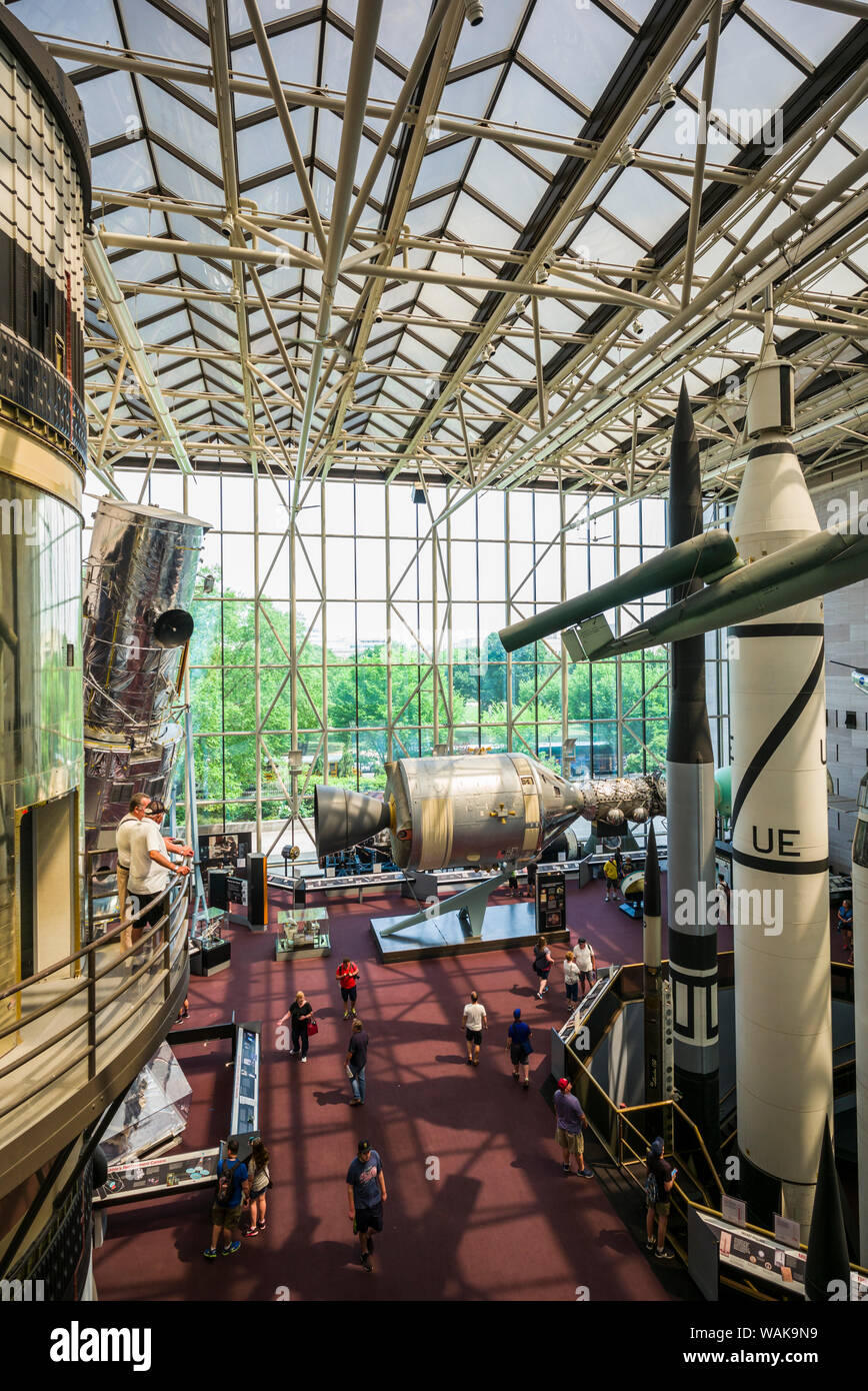 USA, Washington D.C. National Air and Space Museum, rocket gallery ...