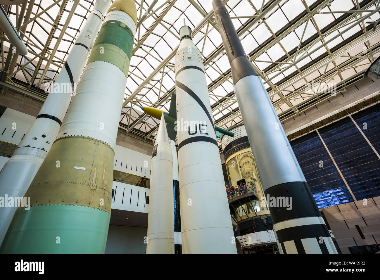 USA, Washington D.C. National Air and Space Museum, rocket gallery ...