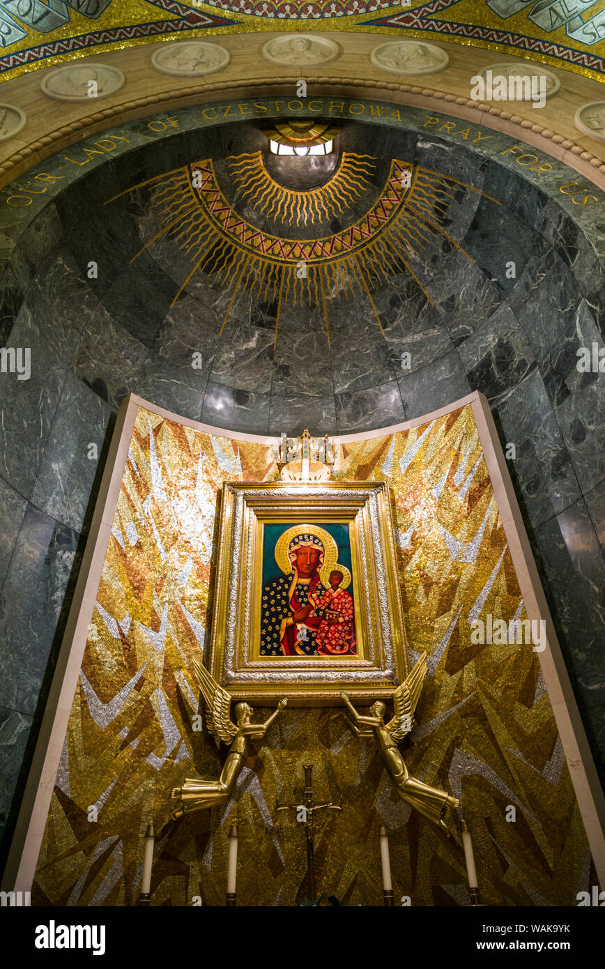 USA, Washington D.C. Basilica of the National Shrine of the Immaculate ...