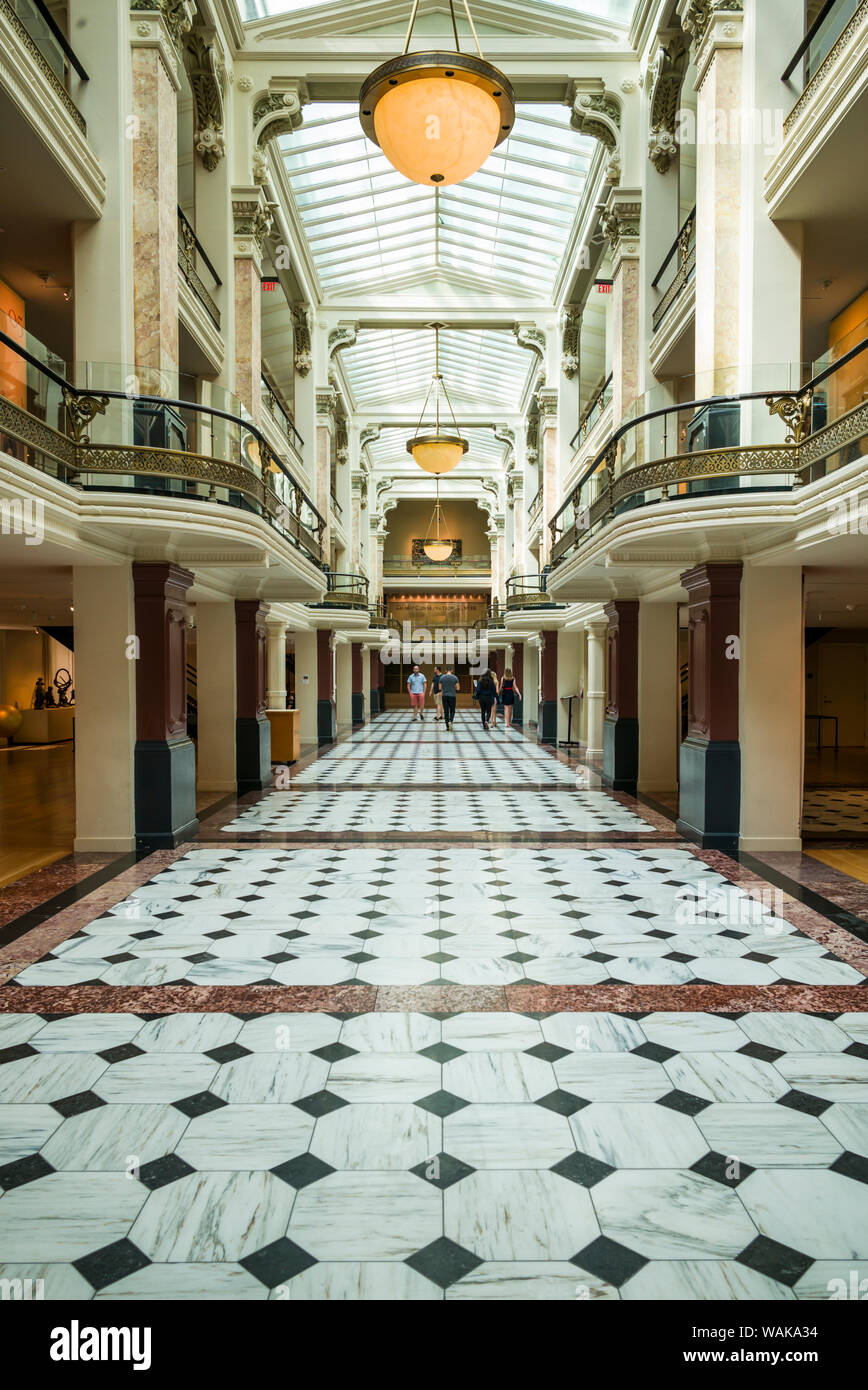 USA, Washington D.C. Reynolds Center American Art Museum, Model Hall of ...