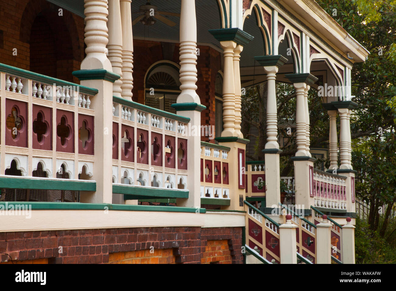 USA, Georgia, Savannah. Victorian architecture in the Historic District ...