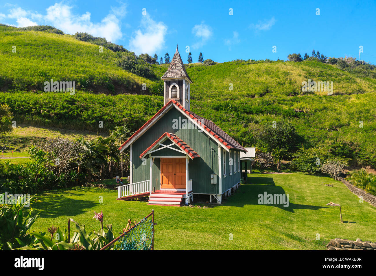 Maui, Hawaii, USA. Small country church. (Editorial Use Only Stock ...