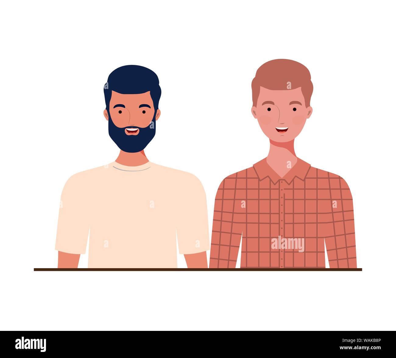 young men on white background Stock Vector Image & Art - Alamy