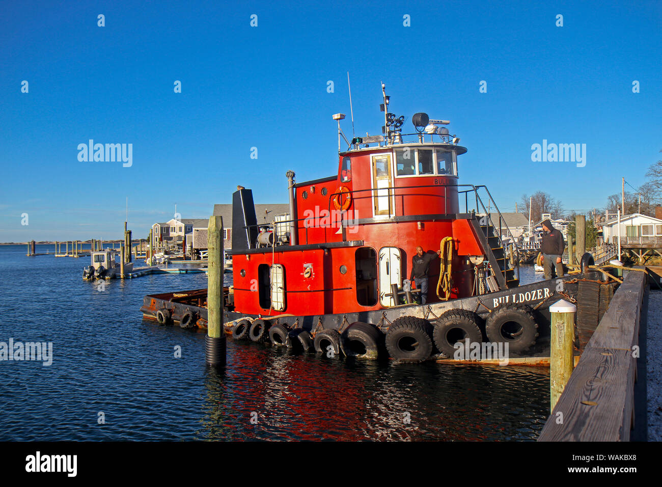 Tugboat, Barnstable Harbor, Barnstable, Cape Cod, Massachusetts, USA ...