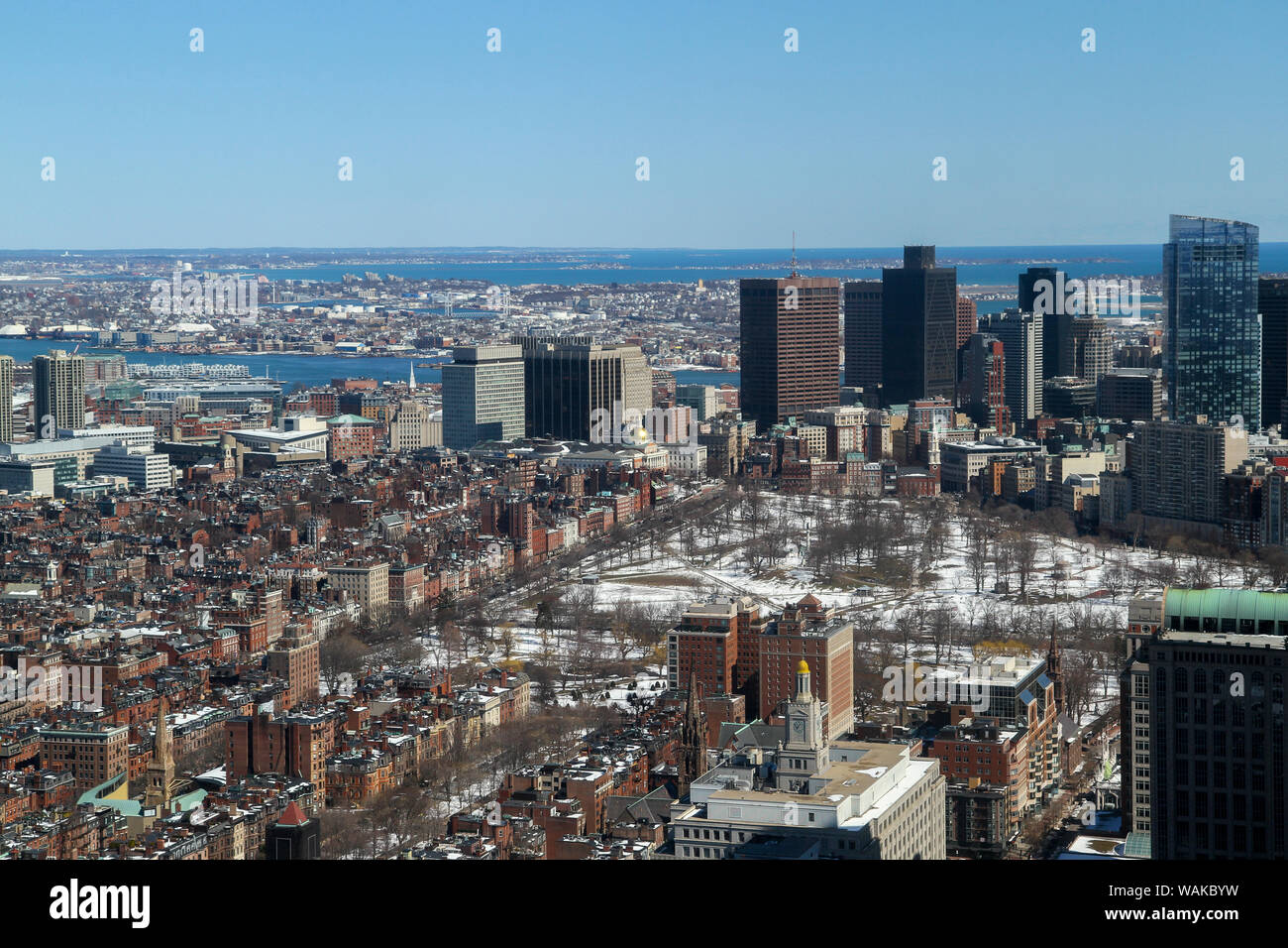 Aerial boston hi-res stock photography and images - Alamy