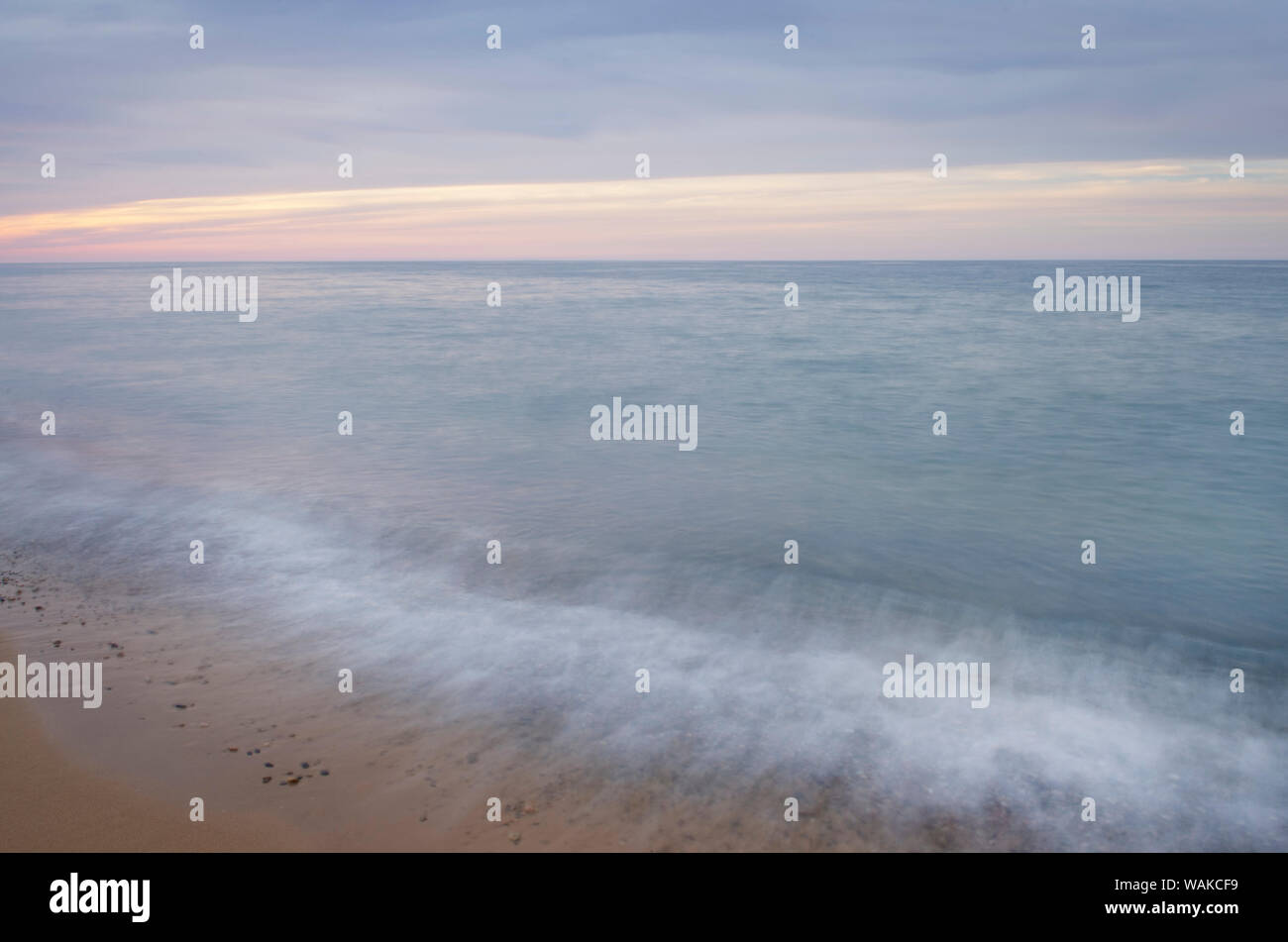 Lake Superior seen from beach at Whitefish Point, Upper Peninsula ...