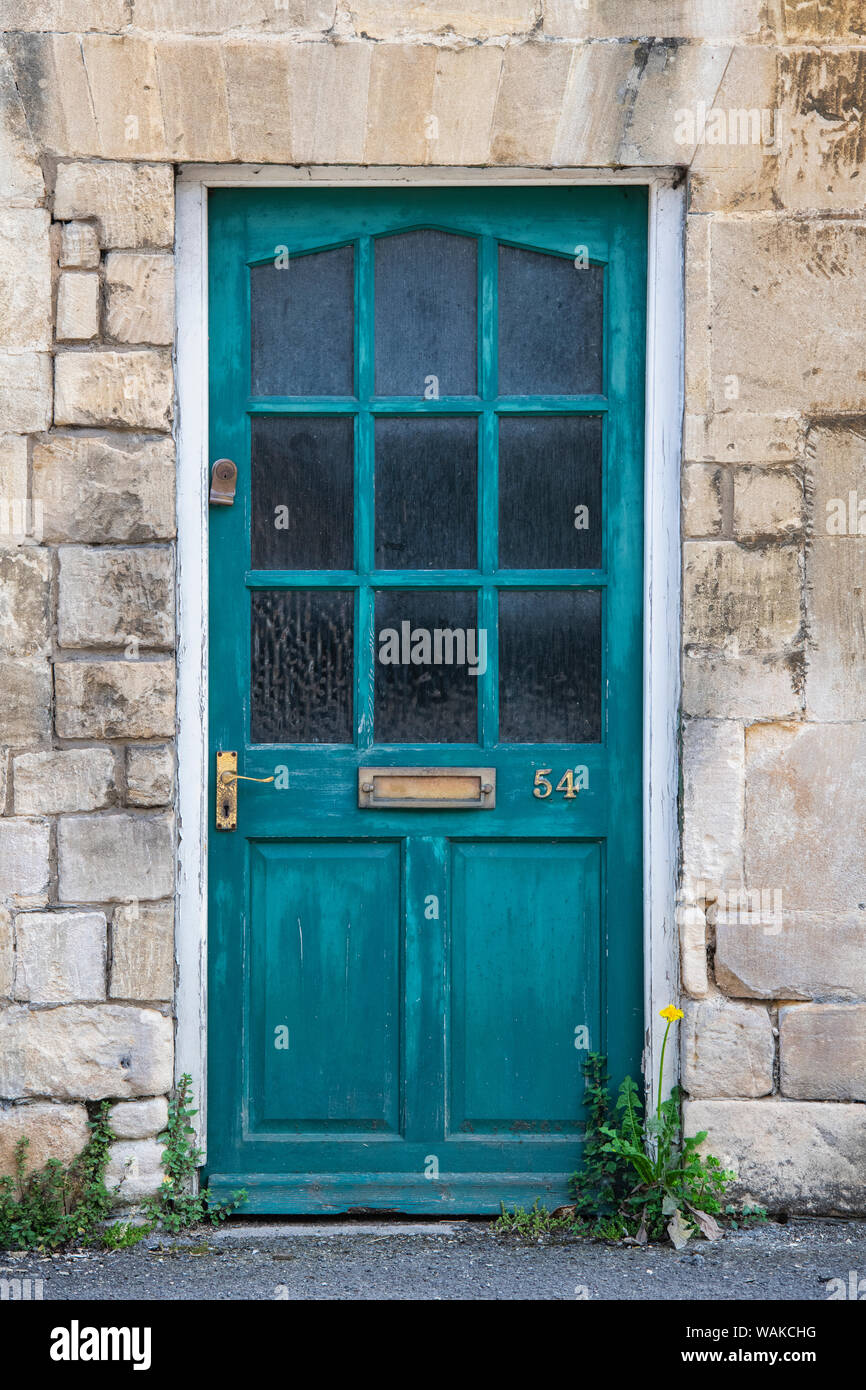 Teal colour door hi-res stock photography and images - Alamy