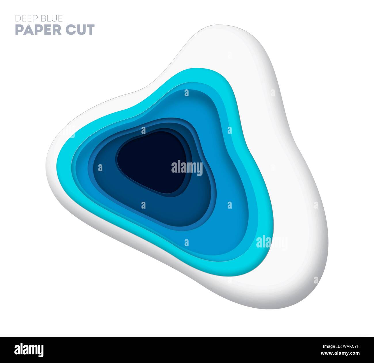 Abstract colorful background with paper curved relief layers. Vector ...