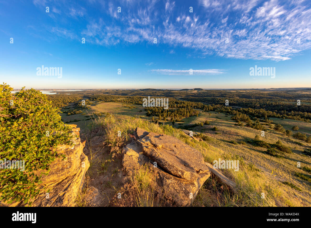 Looking out in the CM Russell National Wildlife Refuge near Fort Peck ...