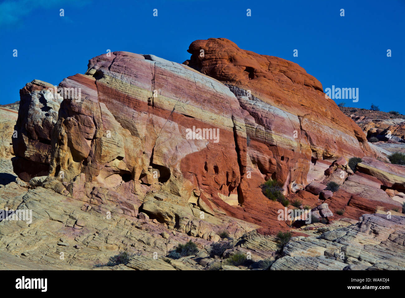 View from Pink Canyon, Valley of Fire State Park, Nevada, USA Stock ...