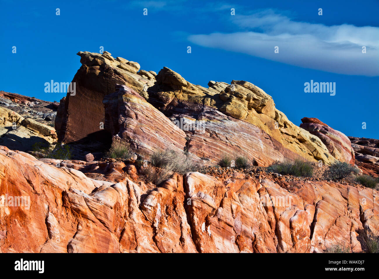 View from Pink Canyon, Valley of Fire State Park, Nevada, USA Stock ...