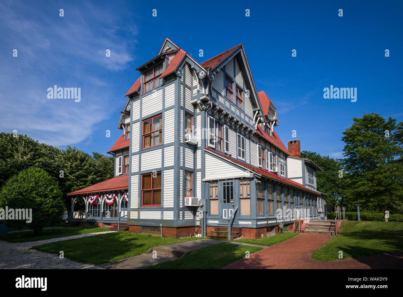 USA, New Jersey, Cape May. Emlen Physick Estate historic home Stock ...