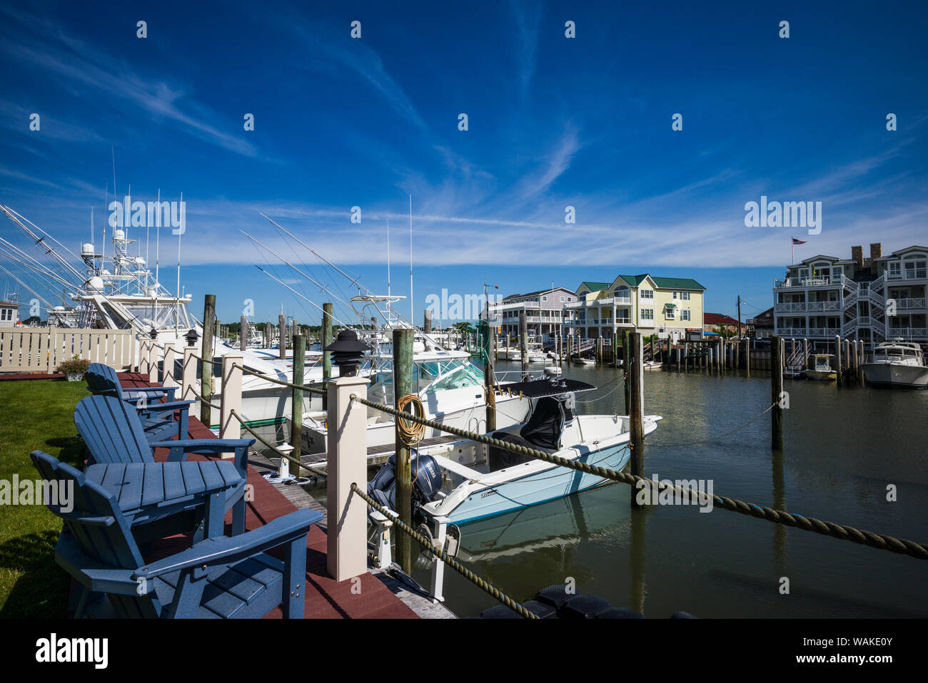 USA, New Jersey, Cape May. Cape May harbor and marina Stock Photo - Alamy