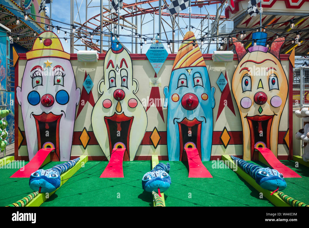 USA, New Jersey, Wildwoods. Wildwood Boardwalk and amusement park game ...