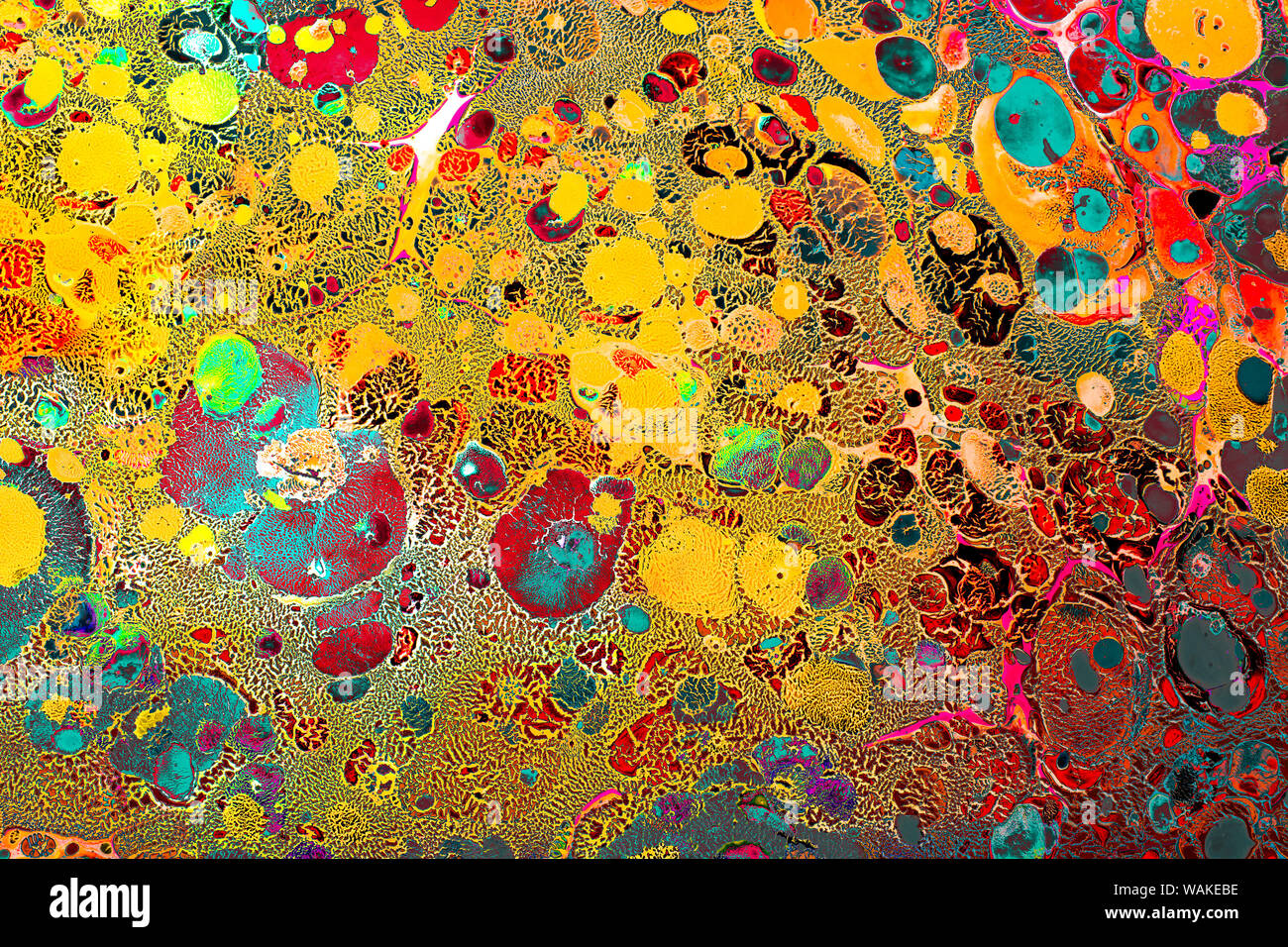 Traditional Ottoman Turkish abstract marbling art patterns as ...