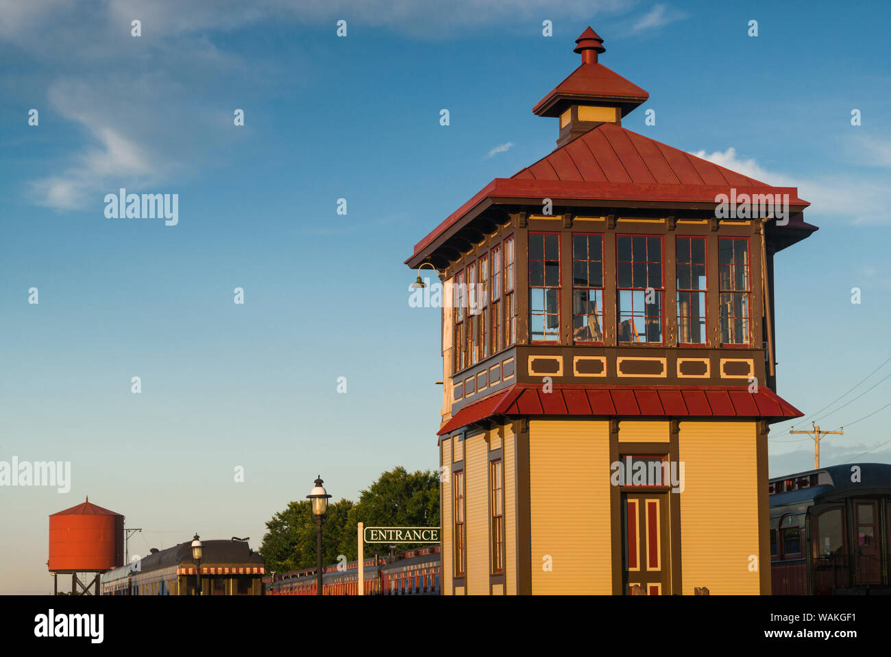 Old railroad switching tower hi-res stock photography and images - Alamy