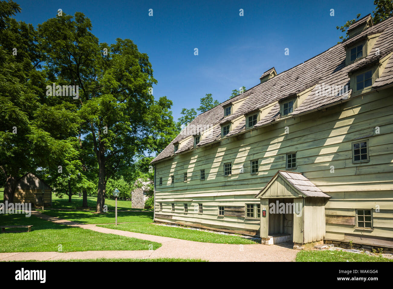 USA, Pennsylvania Dutch Country. Ephrata Cloister, monastery founded by ...