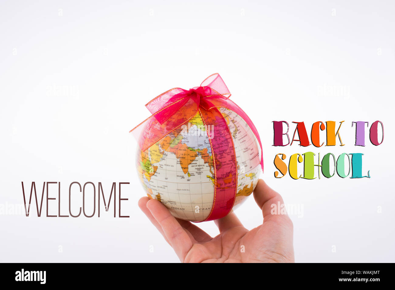 Back to school wording as education, teaching and learning concept ...