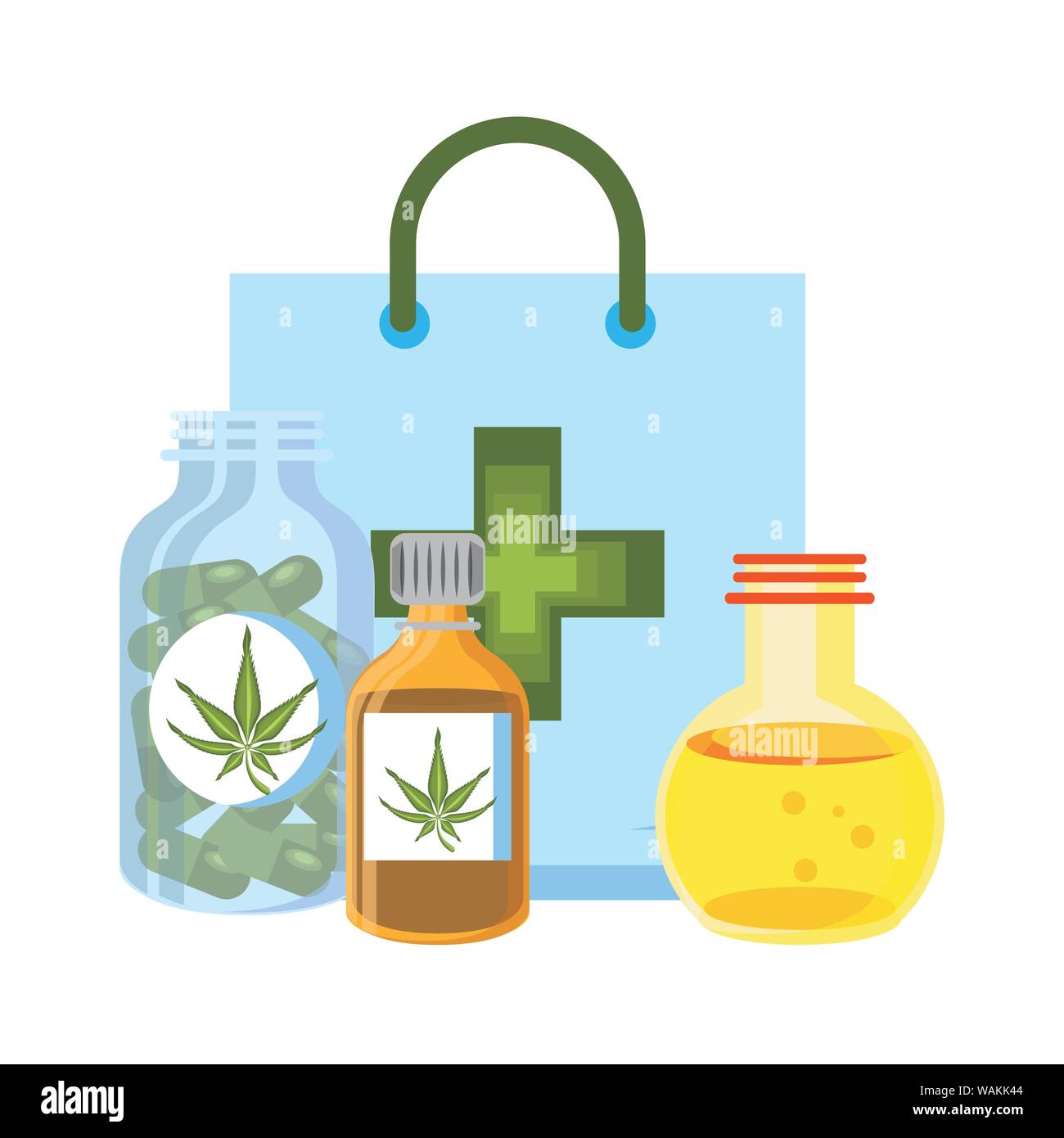 cannabis martihuana sativa hemp cartoon Stock Vector Image & Art - Alamy