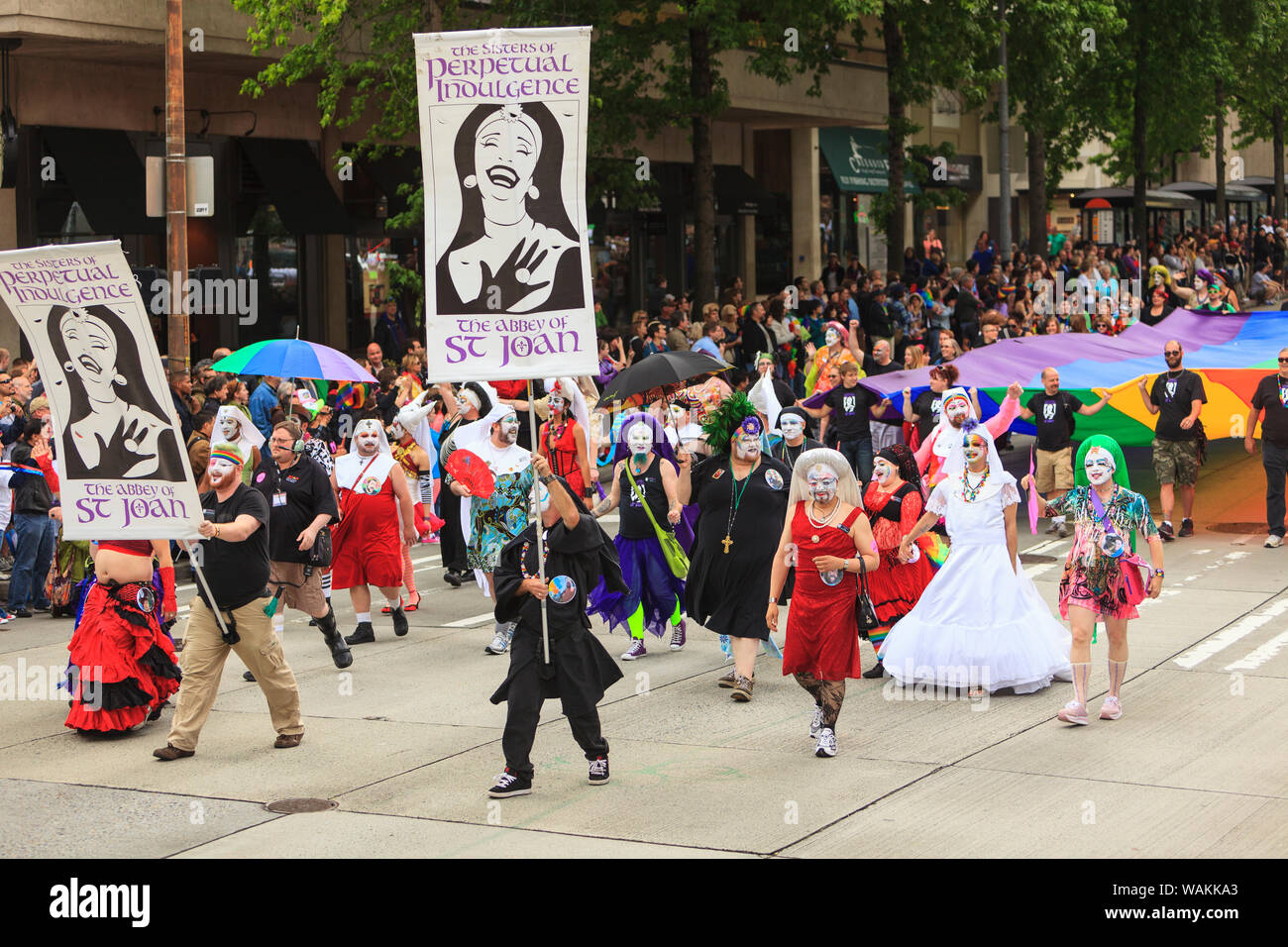 Seattle Pride Parade, Downtown Seattle 4th Avenue, Seattle, Washington ...