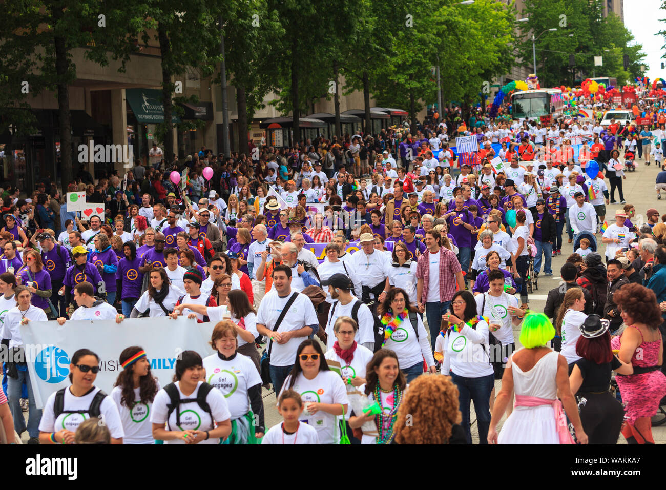 Seattle Pride Parade, Downtown Seattle 4th Avenue, Seattle, Washington ...