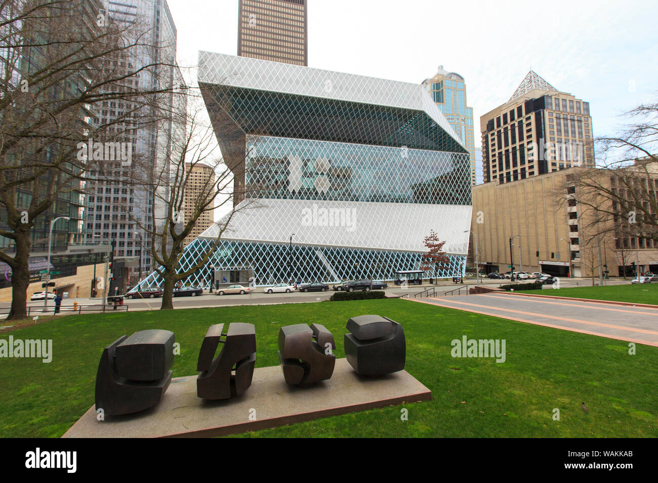 Seattle Library, Seattle, Washington State (Editorial Use Only Stock ...