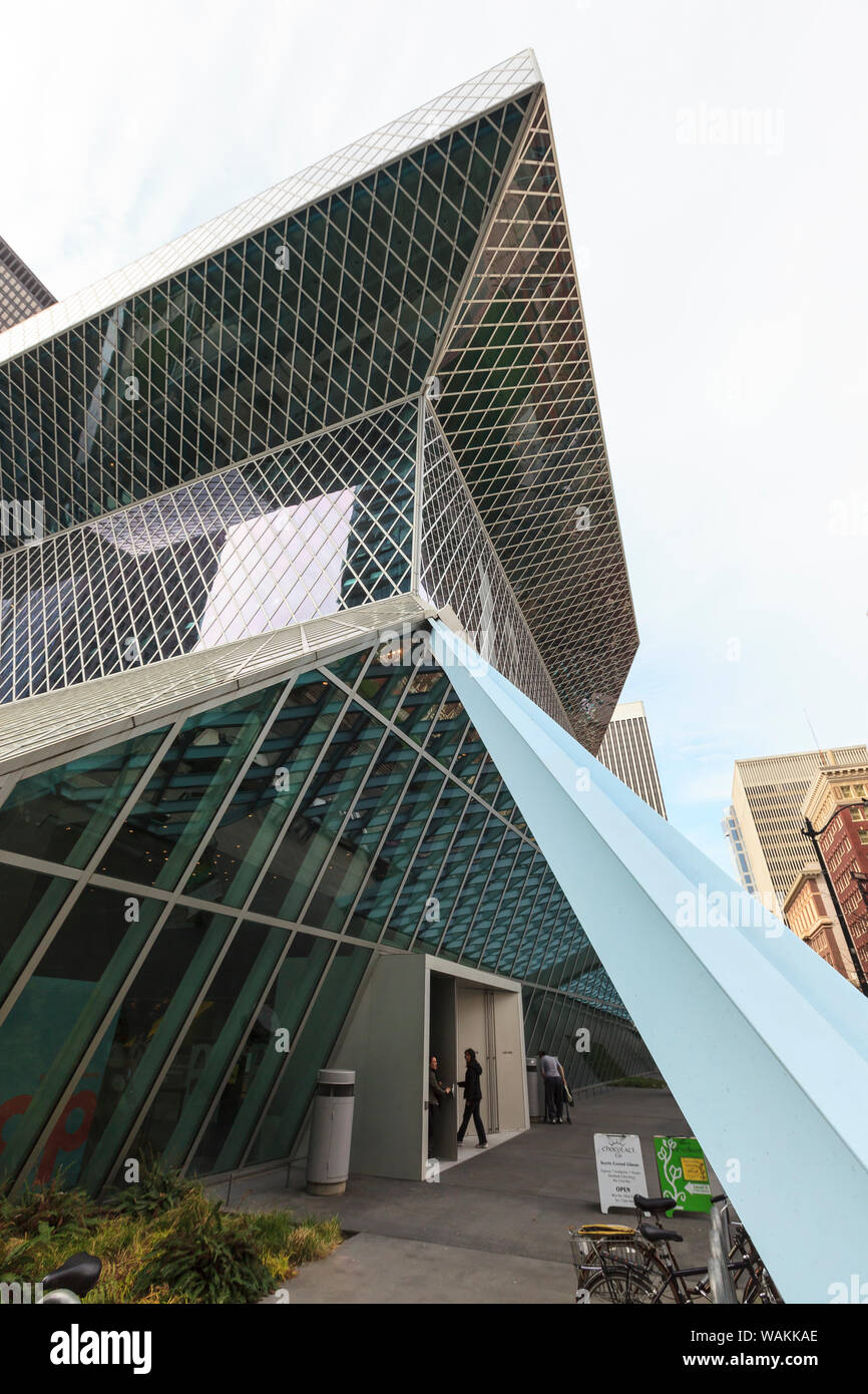 Seattle Library, Seattle, Washington State (Editorial Use Only Stock ...