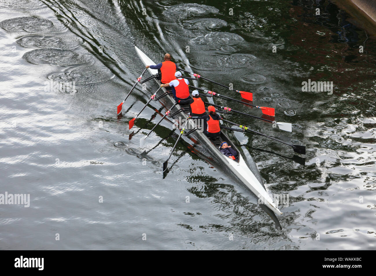 Opening Day of boating celebration, Seattle, Washington State. Overhead ...