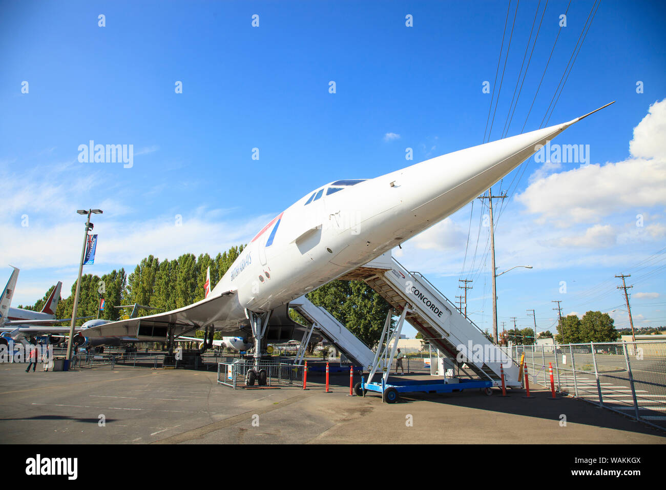 Concorde supersonic aircraft at the Museum Of Flight, Seattle ...