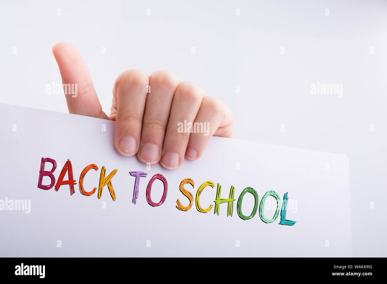 Back to school wording as education, teaching and learning concept ...