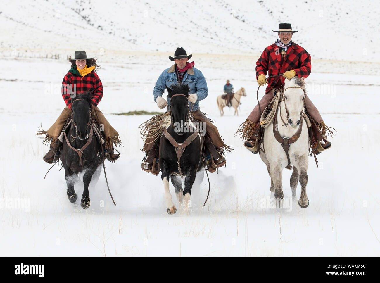 Cowboys In Snow High Resolution Stock Photography and Images - Alamy