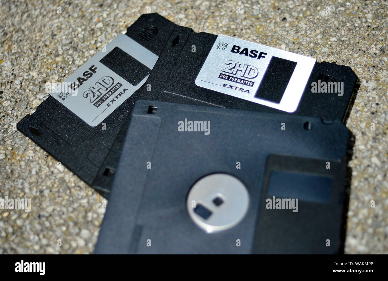 Leipzig, Germany. 09th June, 2019. Diskettes from BASF with a storage ...