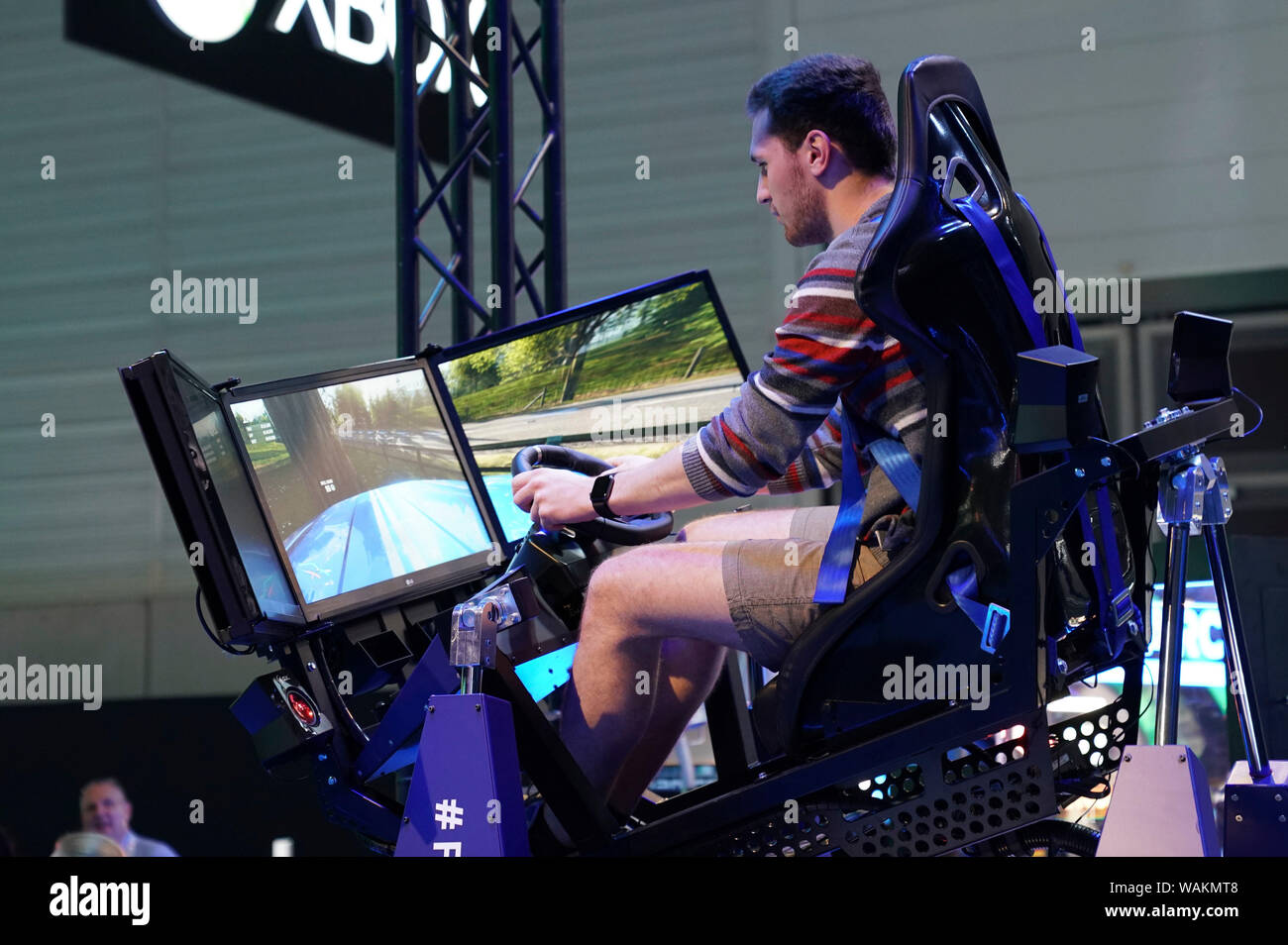 Cologne, Deutschland. 20th Aug, 2019. Gamer at the opening of the world ...