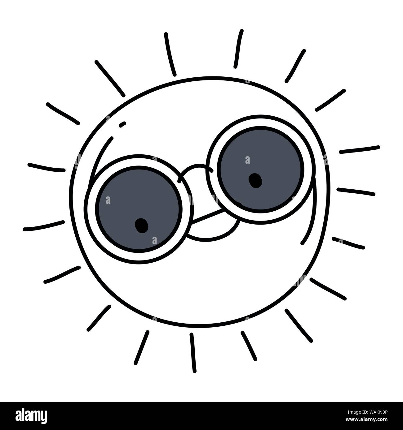 Sun cartoon design, Abstract summer nature tropical season holiday and ...