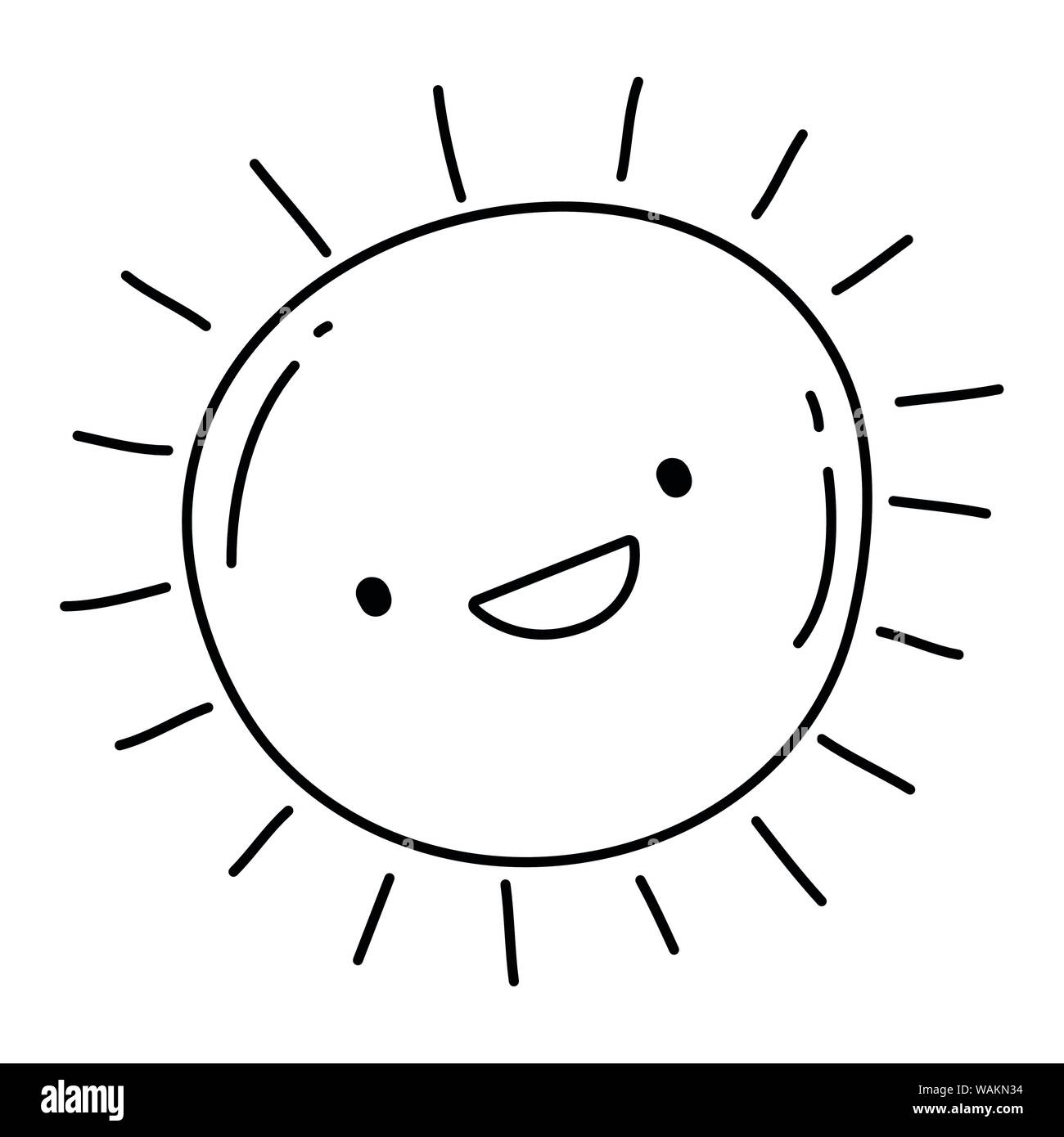 Sun cartoon design, Abstract summer nature tropical season holiday and ...