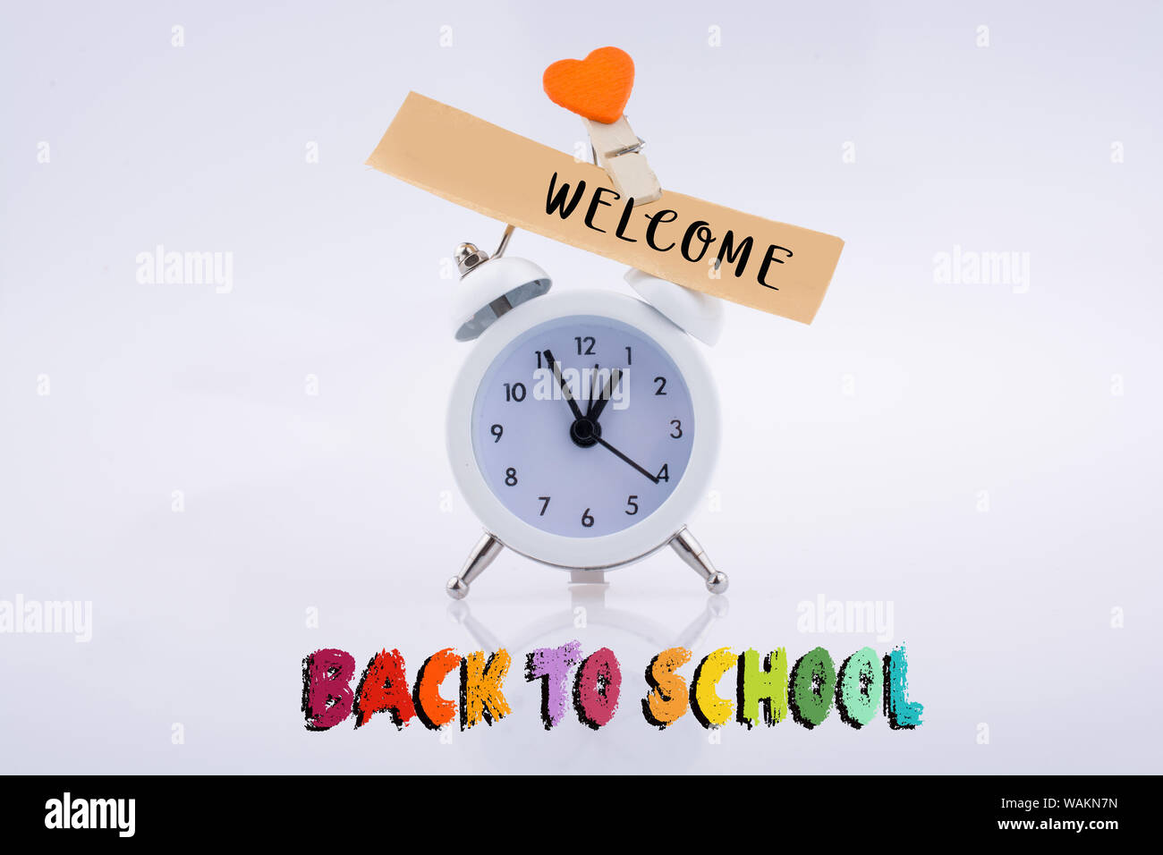 Back to school wording as education, teaching and learning concept ...