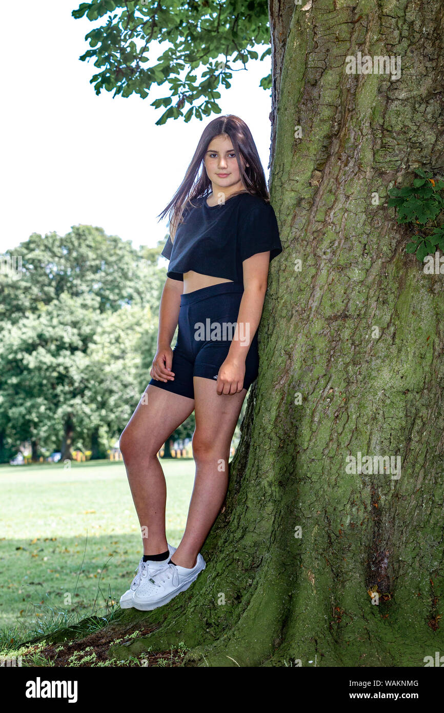 Young girl 11 years old, looking older then her age modeling for ...