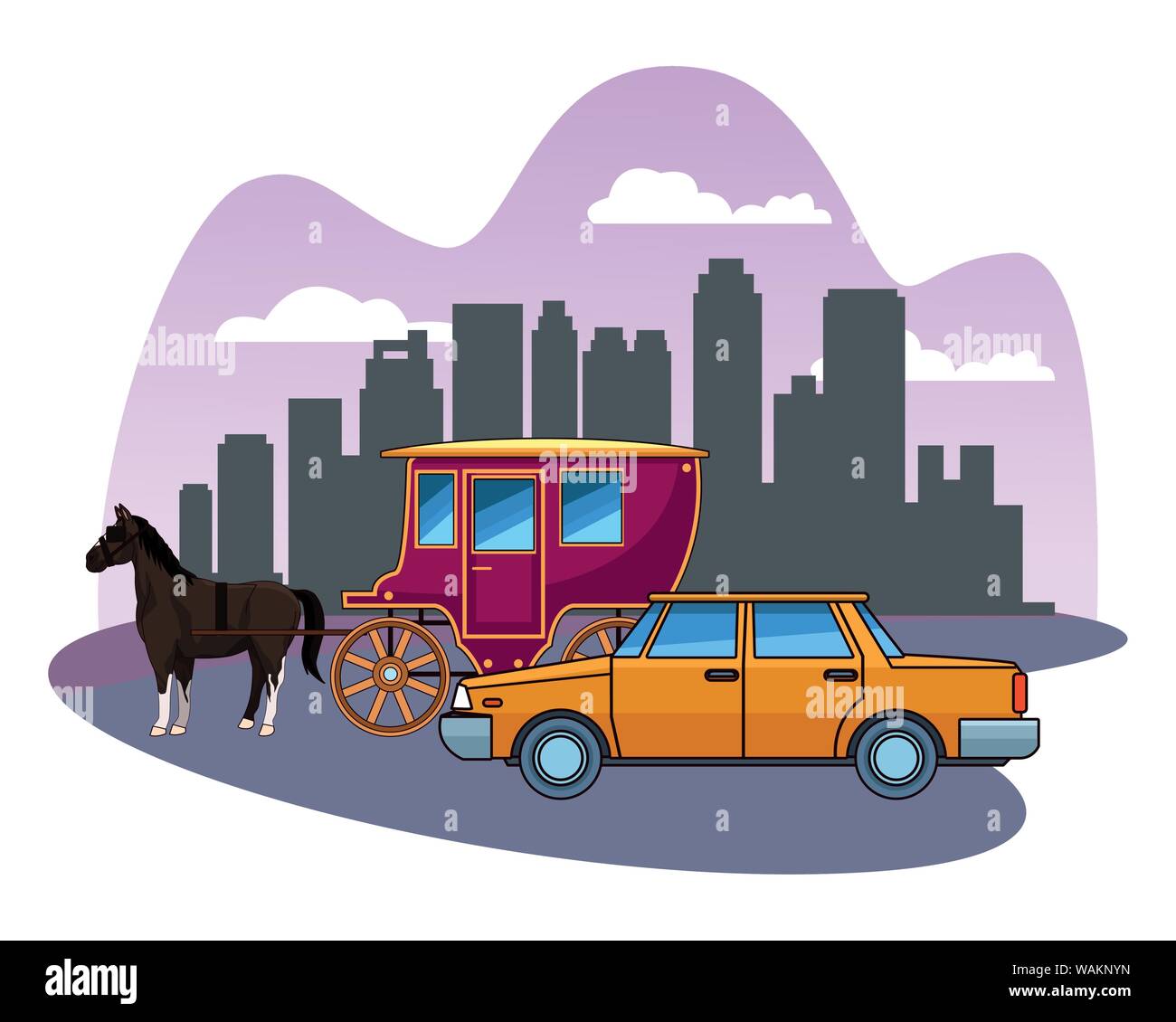 Evolution of the horse vector hi-res stock photography and images - Alamy