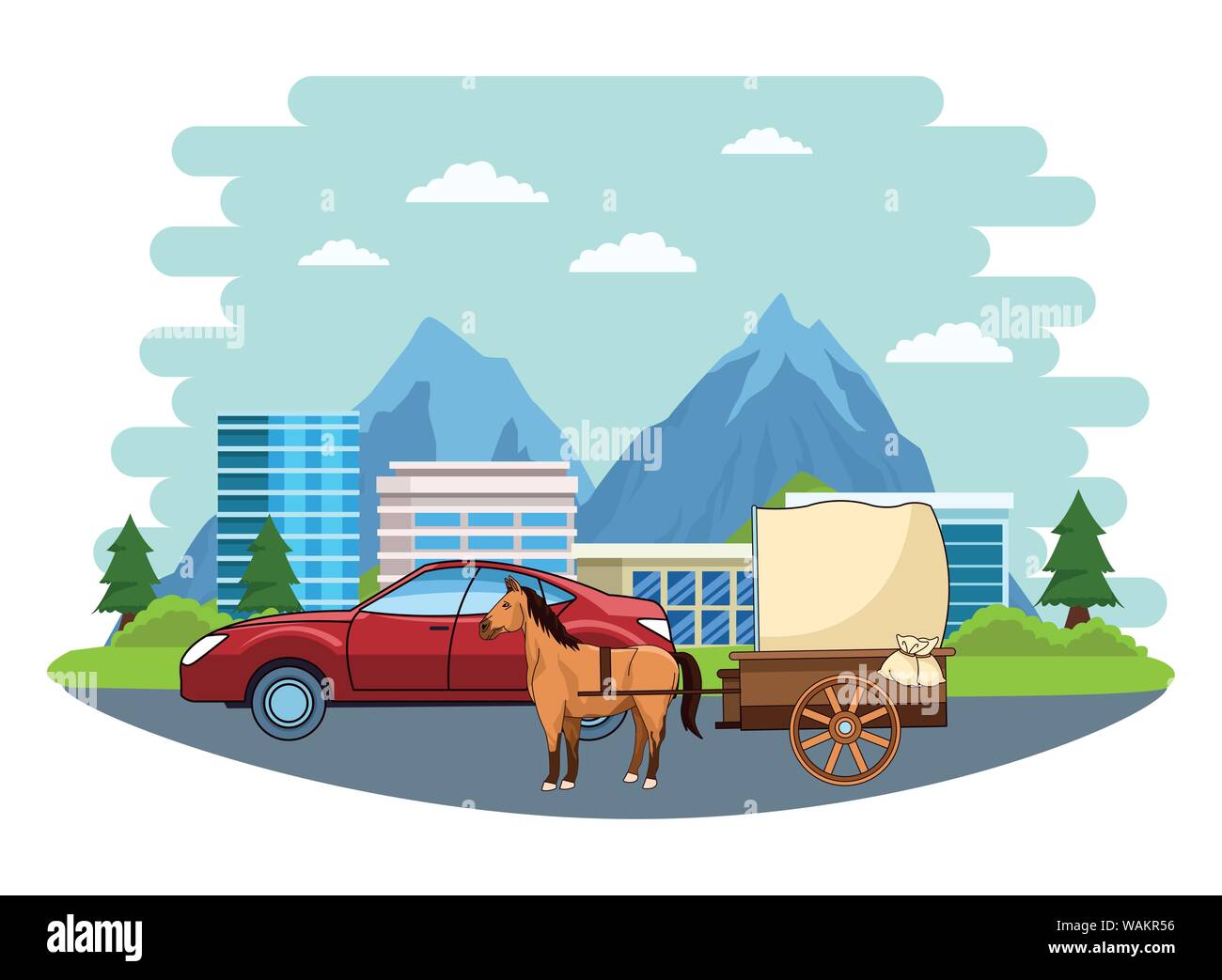 Evolution of the horse vector hi-res stock photography and images - Alamy