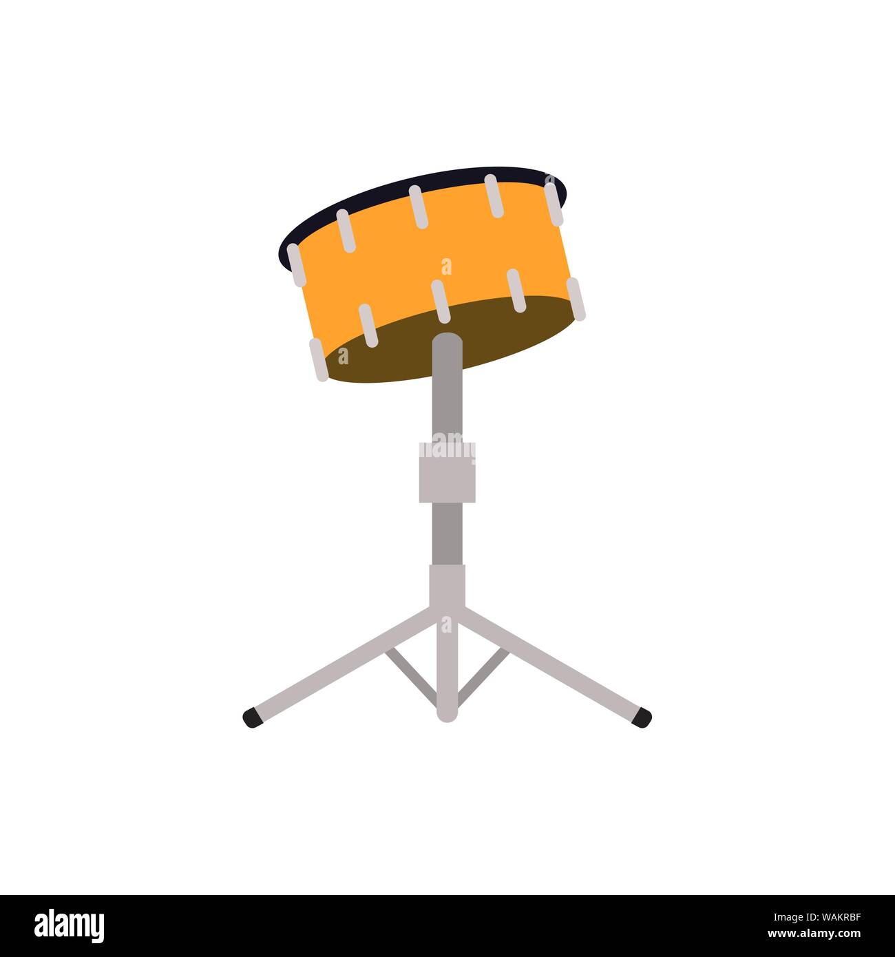 musical instrument timpani drums on white background Stock Vector Image ...