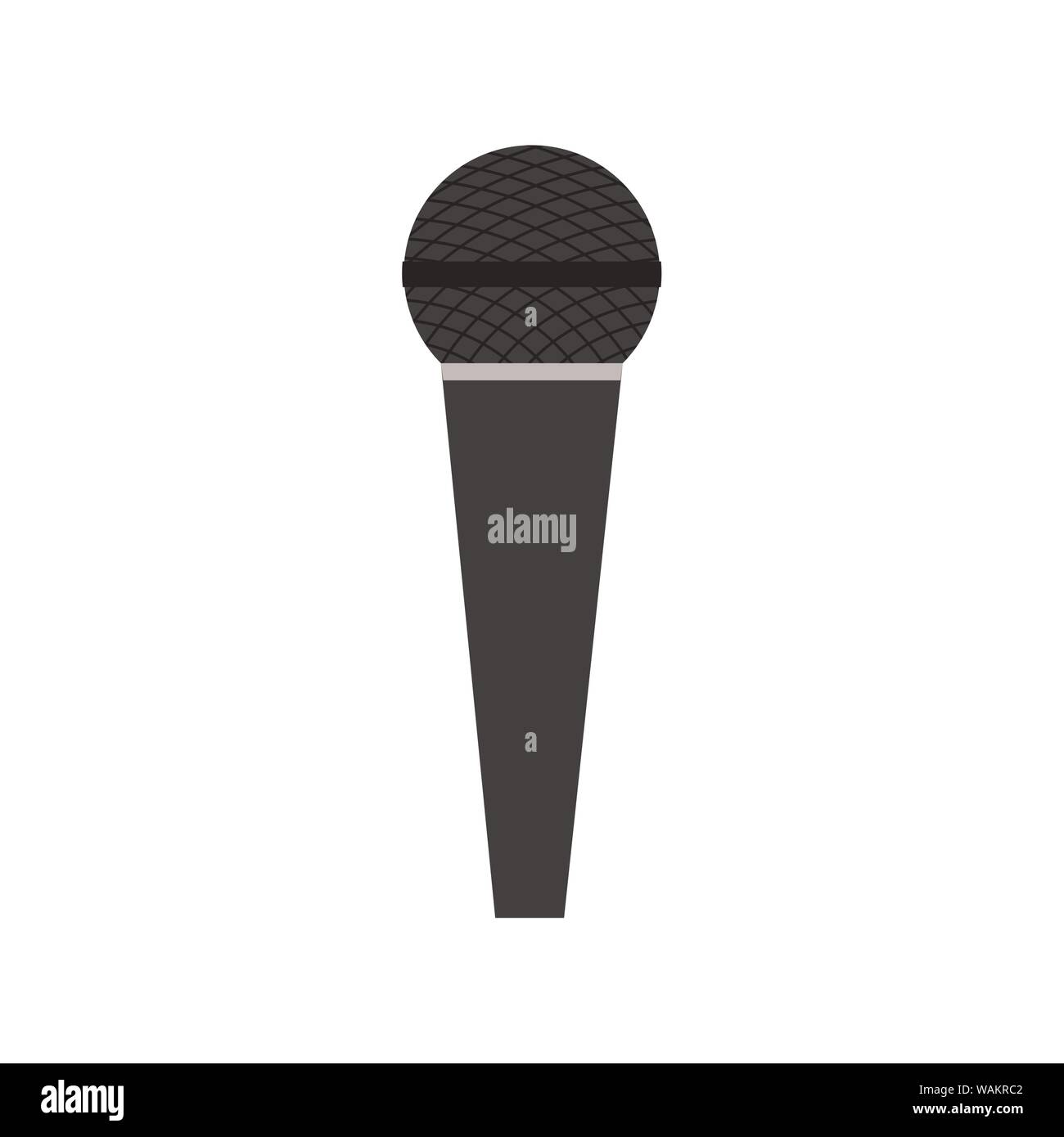 microphone on white background vector illustration Stock Vector Image ...
