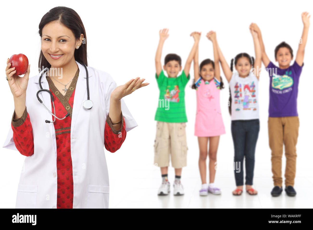 Woman doctor holding hands Cut Out Stock Images & Pictures - Alamy