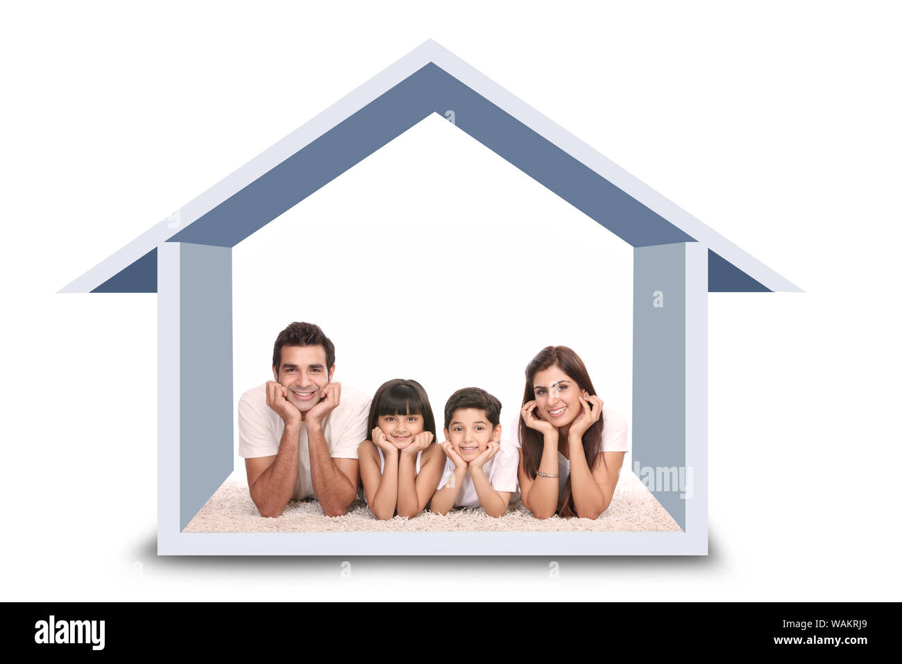 Love happiness in family Cut Out Stock Images & Pictures - Alamy