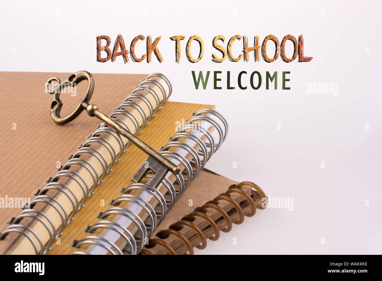 Back to school wording as education, teaching and learning concept ...