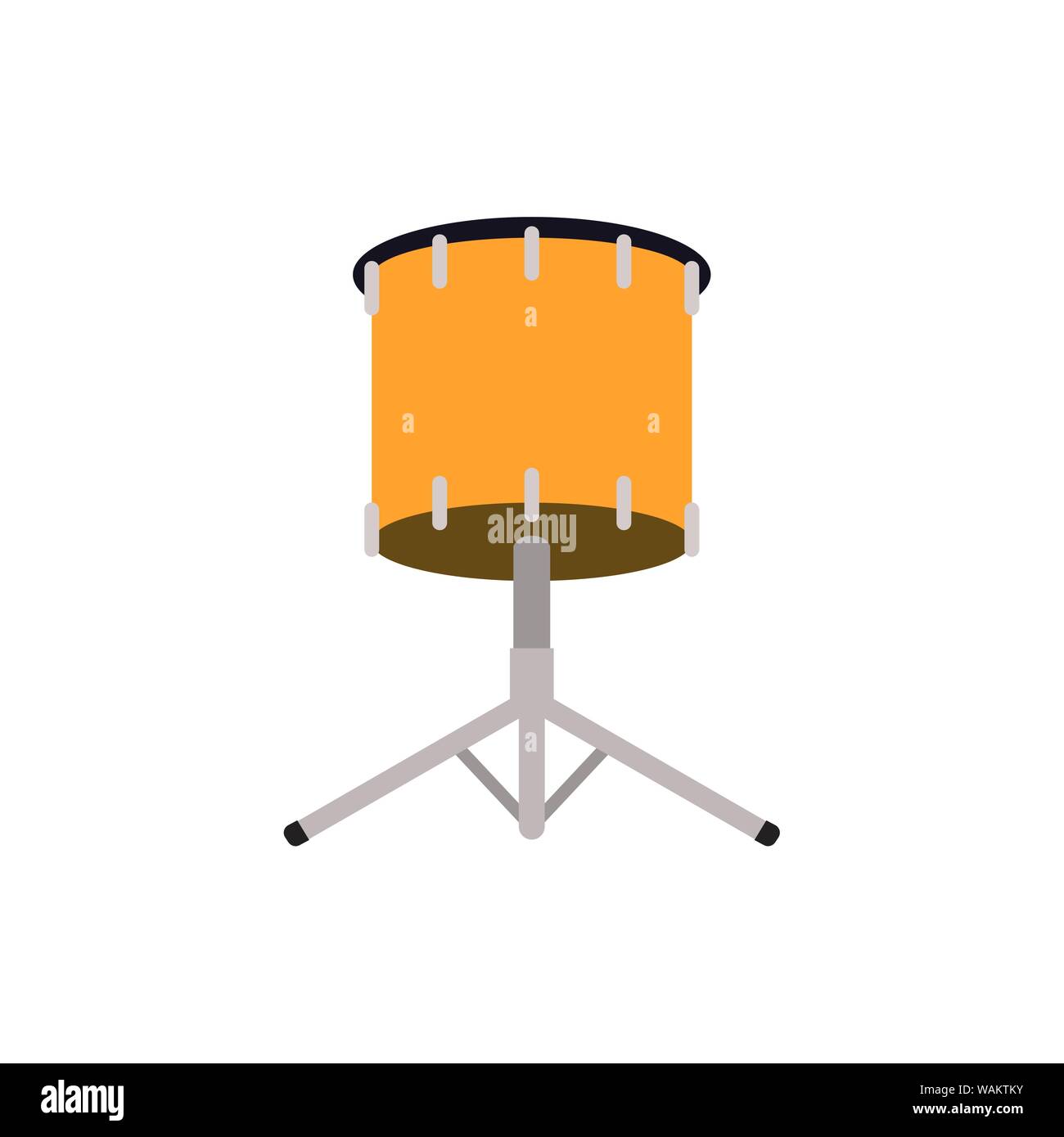 musical instrument timpani drums on white background Stock Vector Image ...