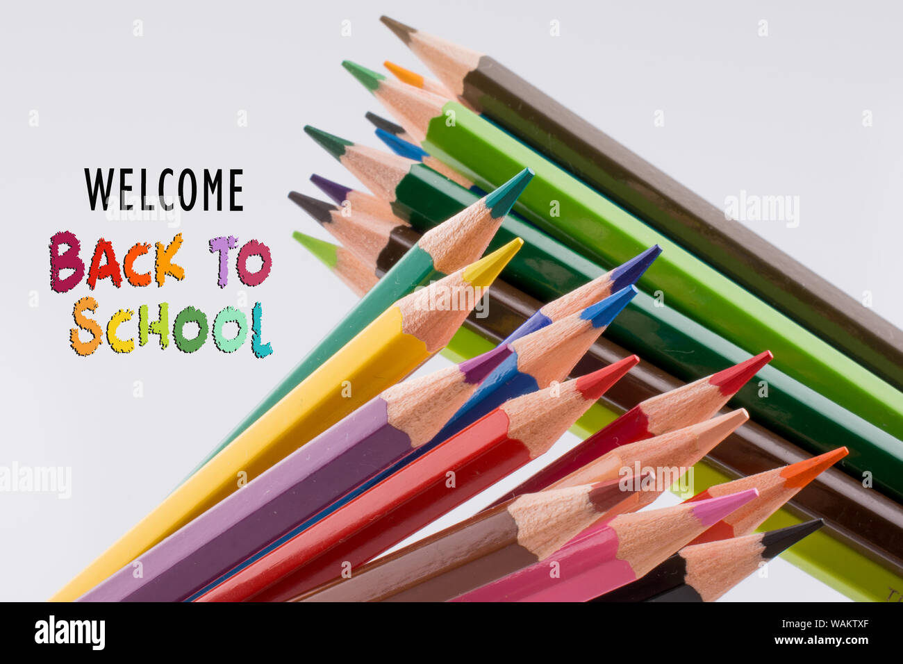 Back to school wording as education, teaching and learning concept ...