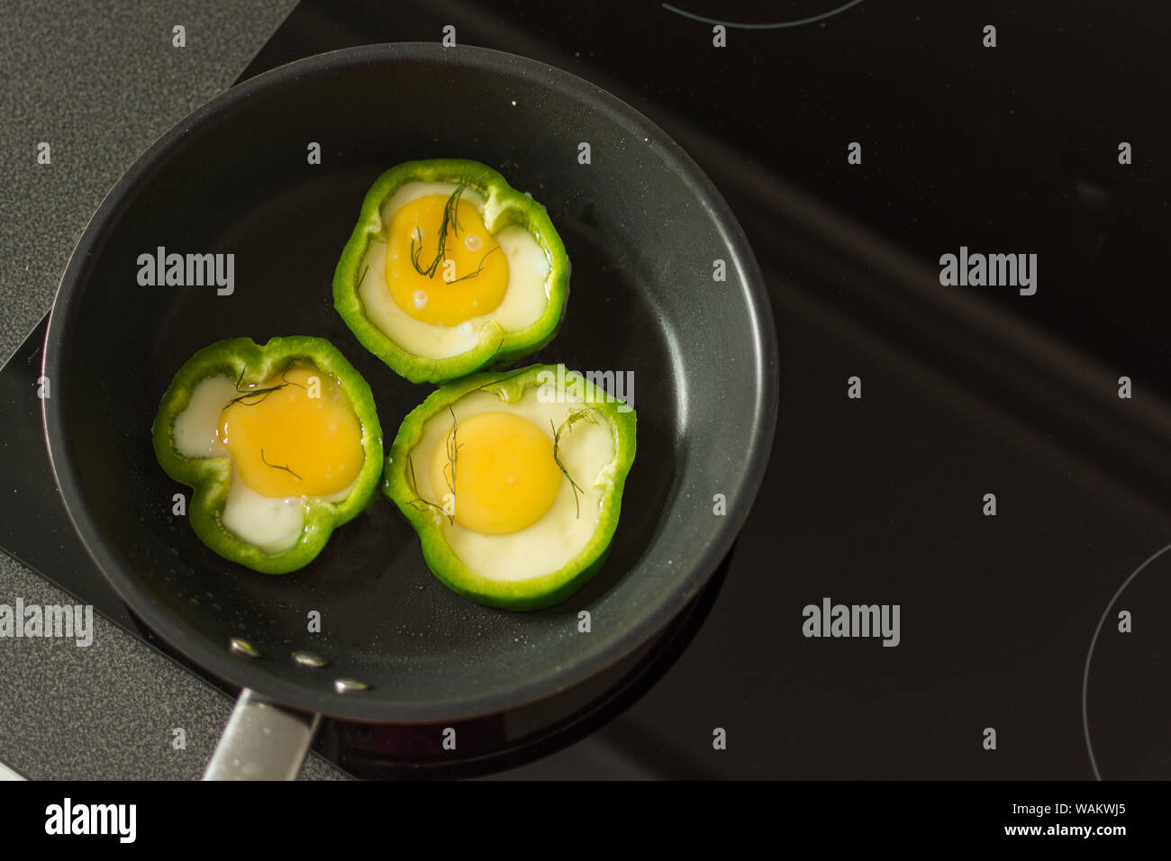 Eggs in the form of clover fried with eggs innside.Fried Eggs Shamrock ...
